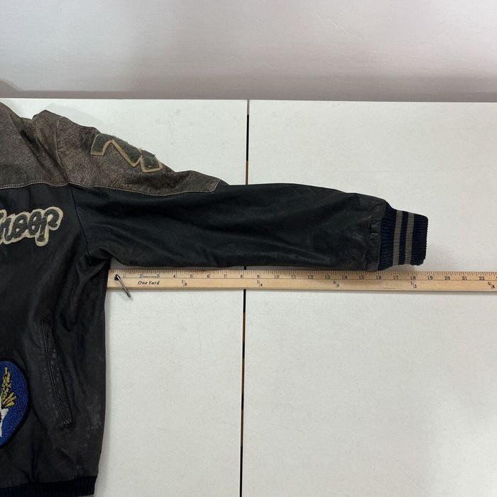 Vintage 80s World of Troop LL Cool J Leather Jacket M-L 7/11 Alpha ...