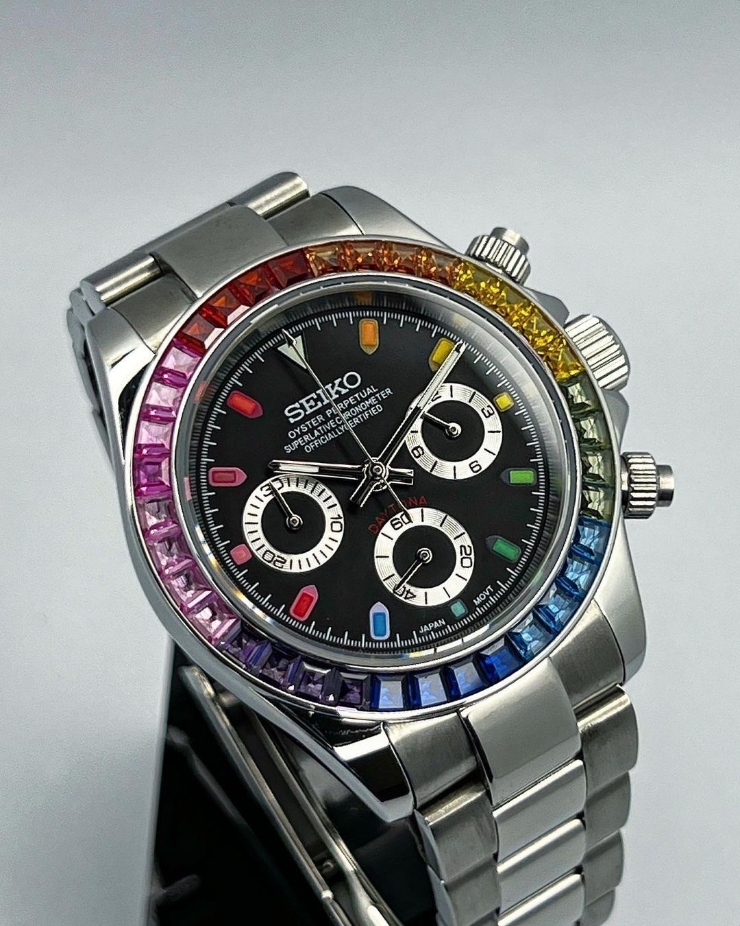 Custom × Seiko Seiko Custom Rainbow Daytona 40mm | Grailed