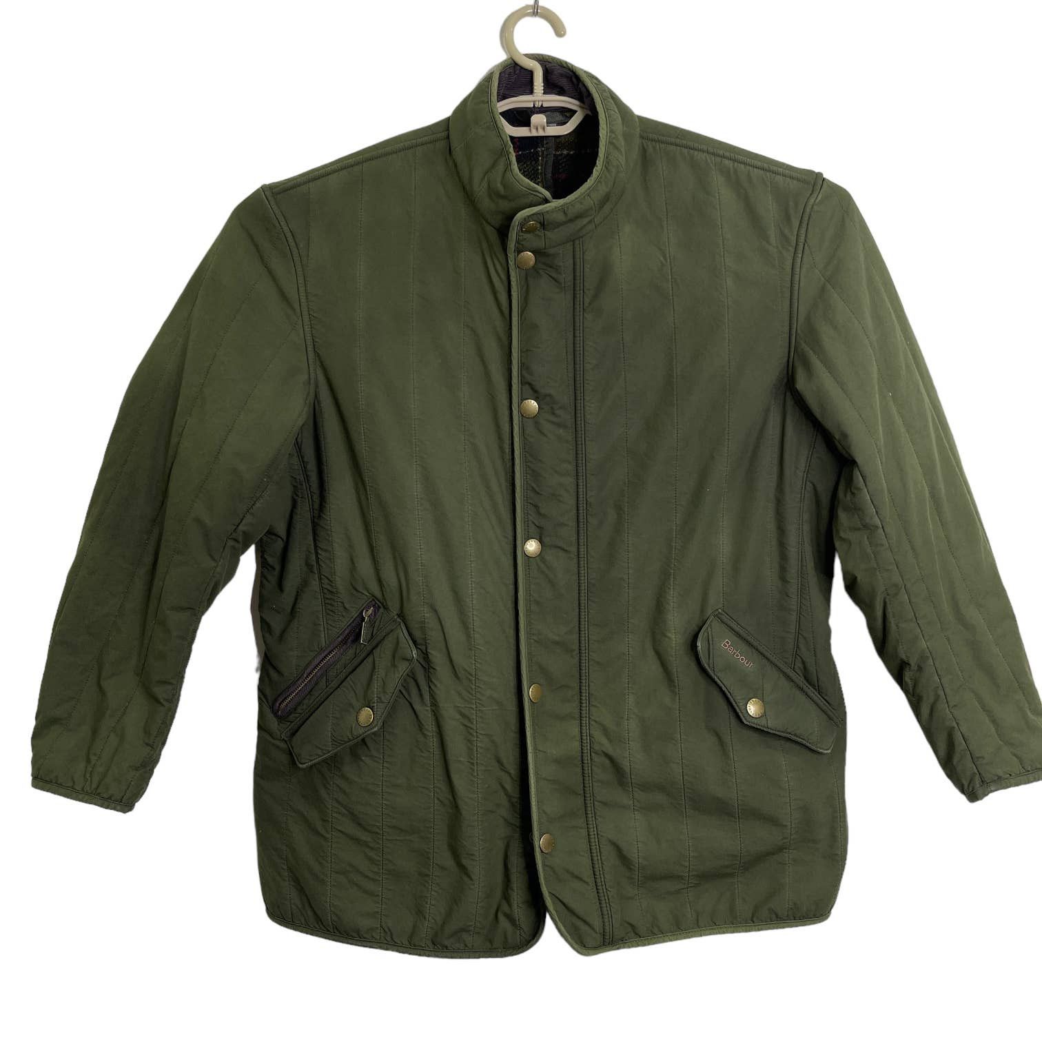 Barbour Barbour Lined Barn Chore Utility Quilted Jacket Green XL | Grailed