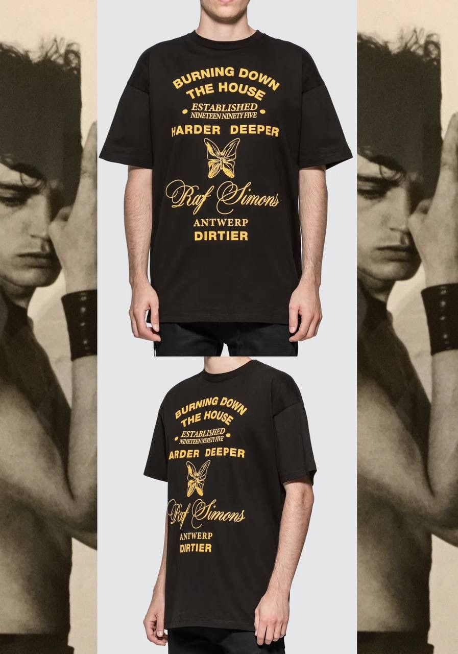 Raf Simons Raf Simons Burning Down The House t-shirt | Grailed