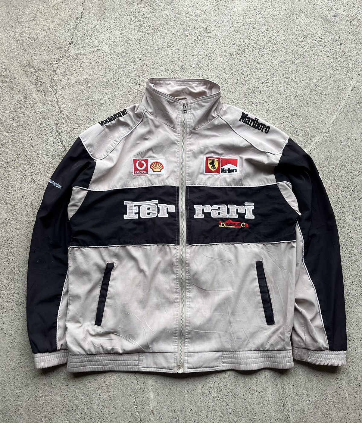 Ferrari × Marlboro × Vintage Ferrari Marlboro Racing Jacket Vodafone ...