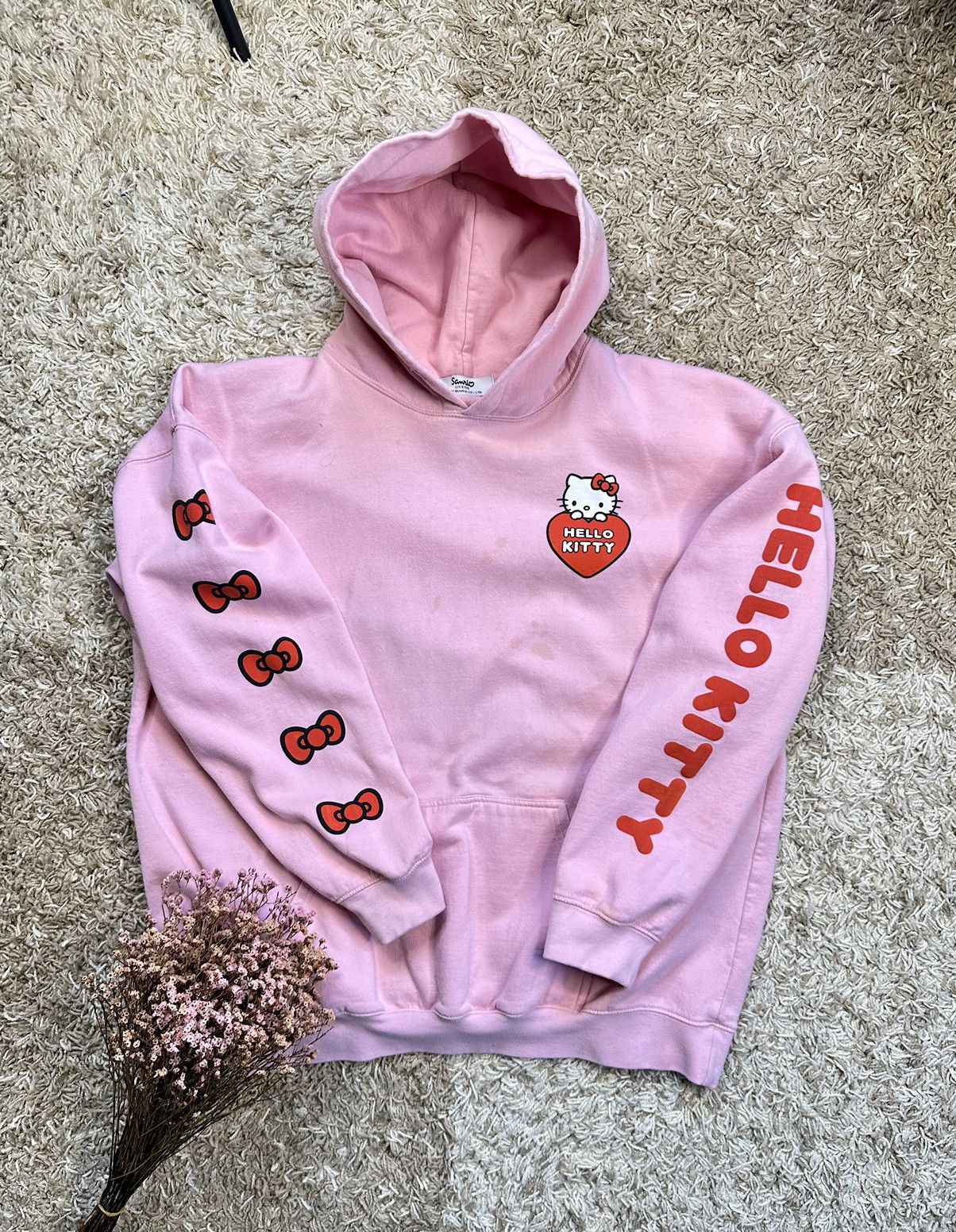 Hype × Japanese Brand × Streetwear Sanrio License Hello Kitty Pink ...