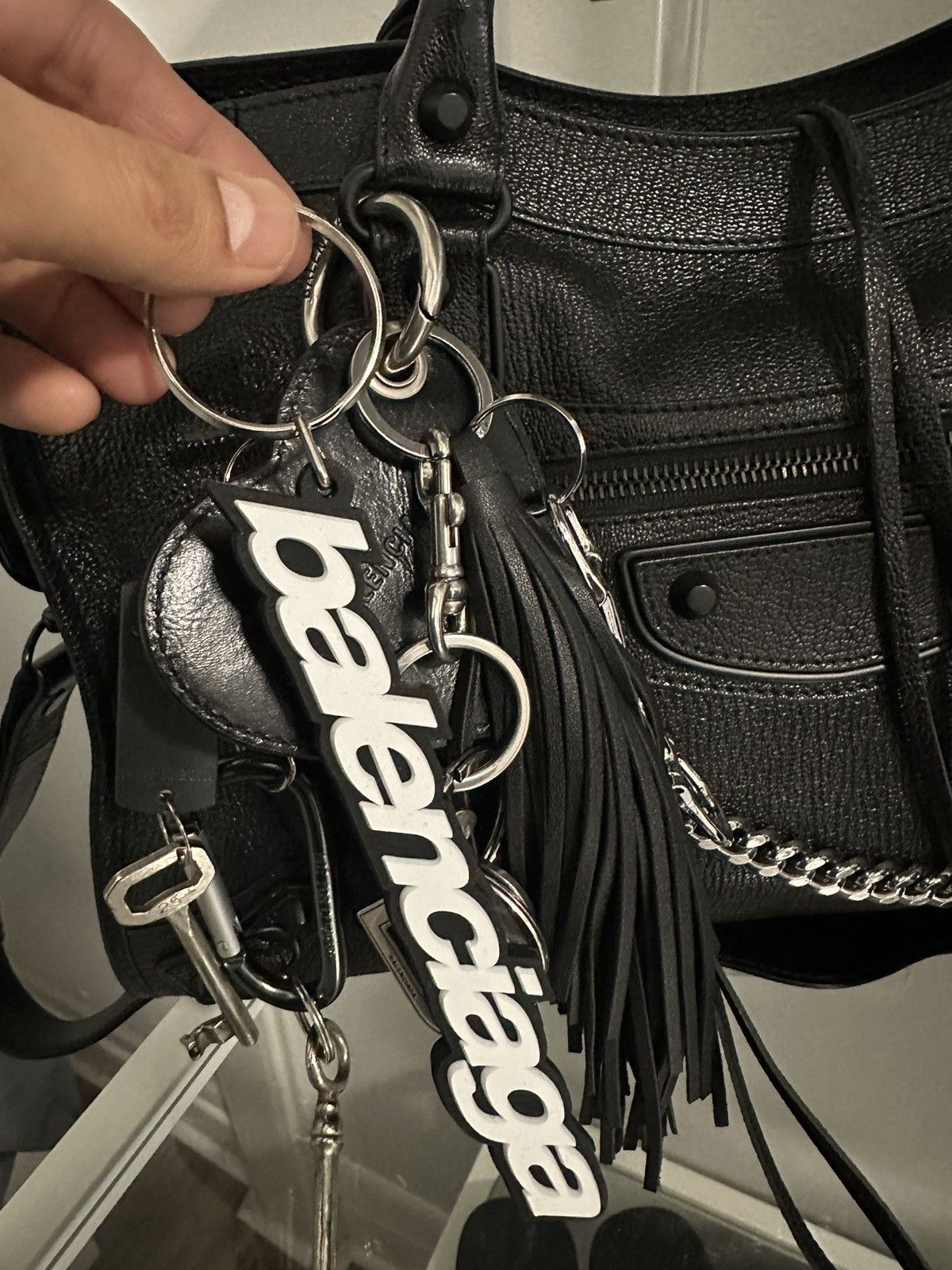 Balenciaga Balenciaga Logo Keychain | Grailed