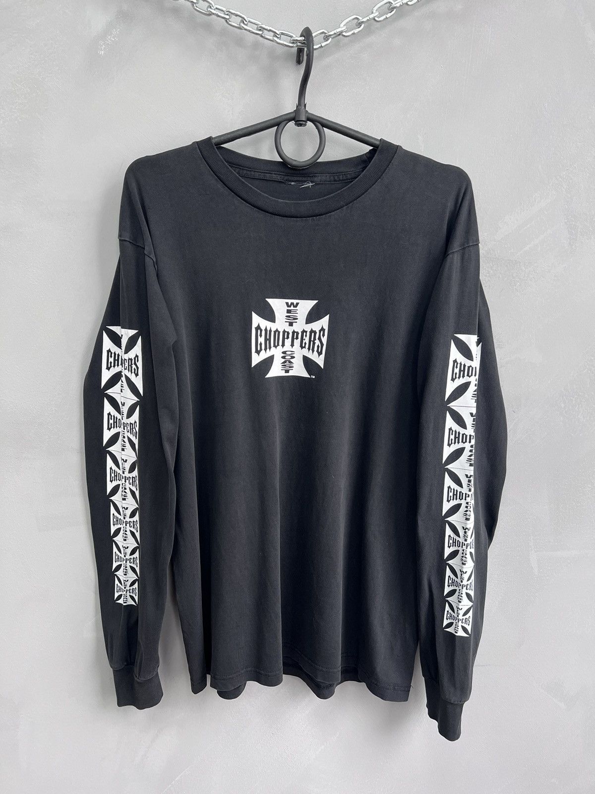 Choppers × Harley Davidson × Vintage West Coast Choppers Big Logo Black ...