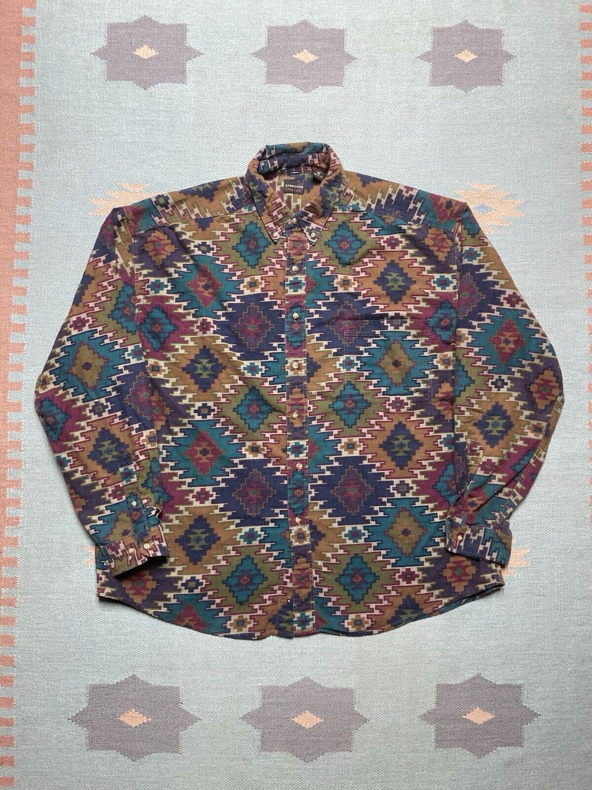 Streetwear × Structure × Vintage VTG 90s flannel shirt brushed cotton ...