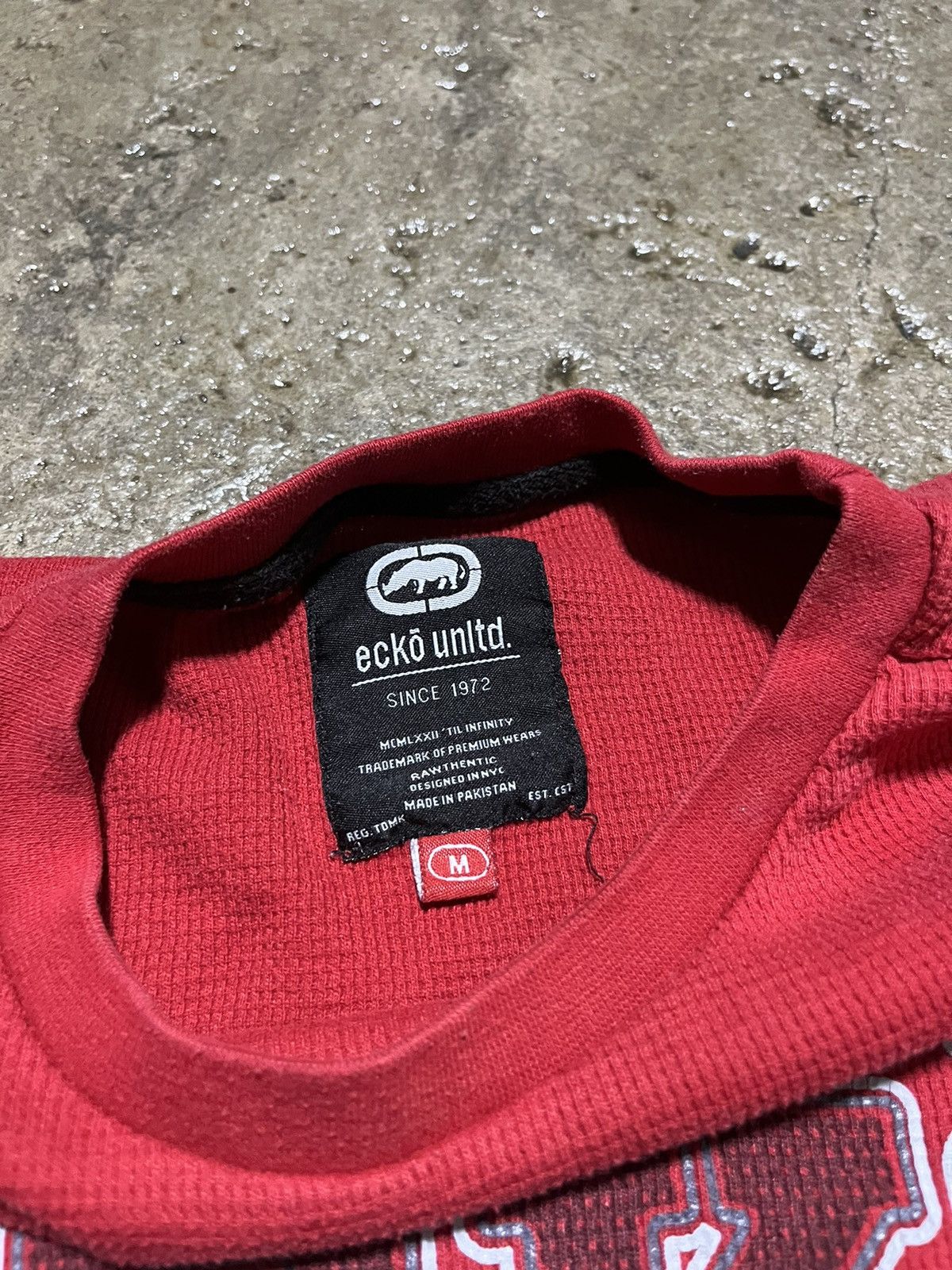 Vintage Crazy Y2K Ecko UNLTD Thermal Skater Long Sleeve Grunge Opium | Grailed