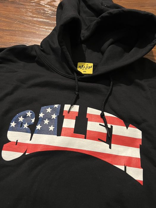 Drain Gang Salem S4LEM American Flag Hoodie | Grailed