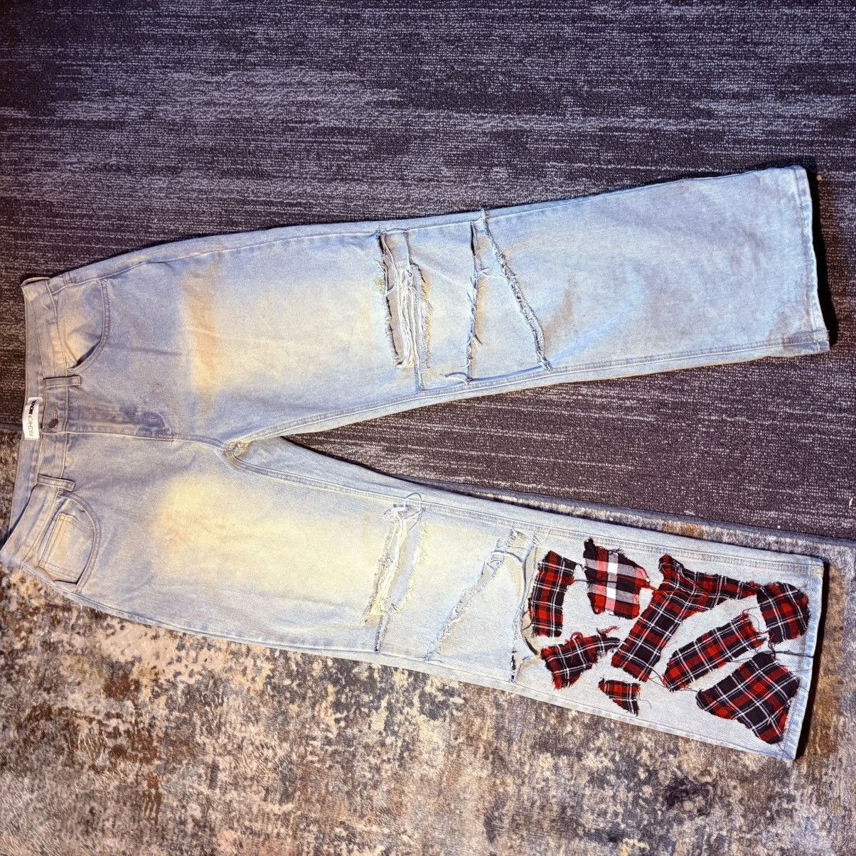 Fashion Nova -Custom Baggy fashionova jeans By r7pzi | Grailed
