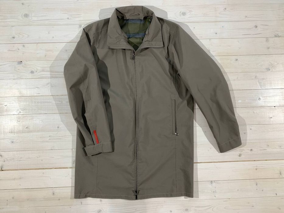 Prada Prada Gore Tex Long Hooded Trench Coat Red Tab Gorpcore | Grailed