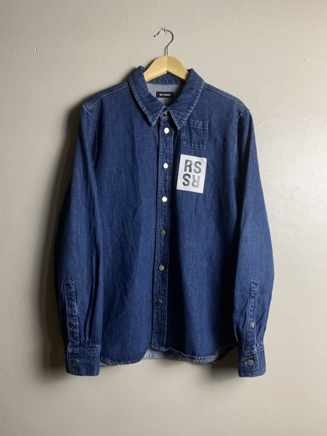 Raf Simons × Raf by Raf Simons Last Drop Raf Simons Denim Shirt Patch ...