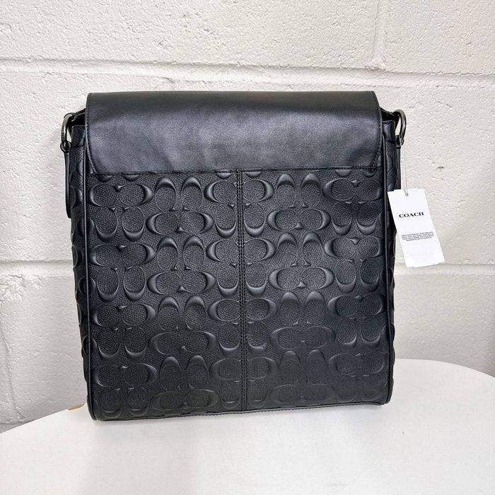 Coach Coach 4006 Houston Map Bag In Signature Leather in Black | Grailed
