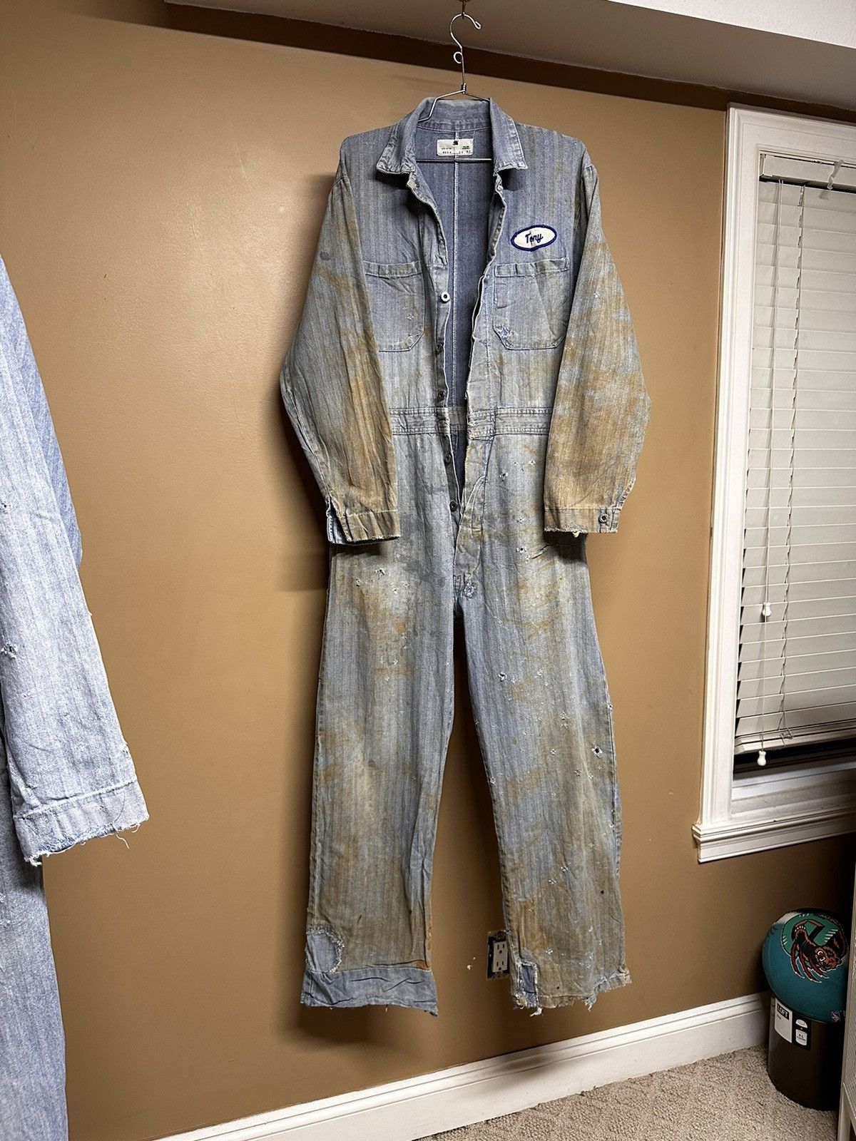 America × Made In Usa × Vintage Vintage American Coveralls Distressed ...