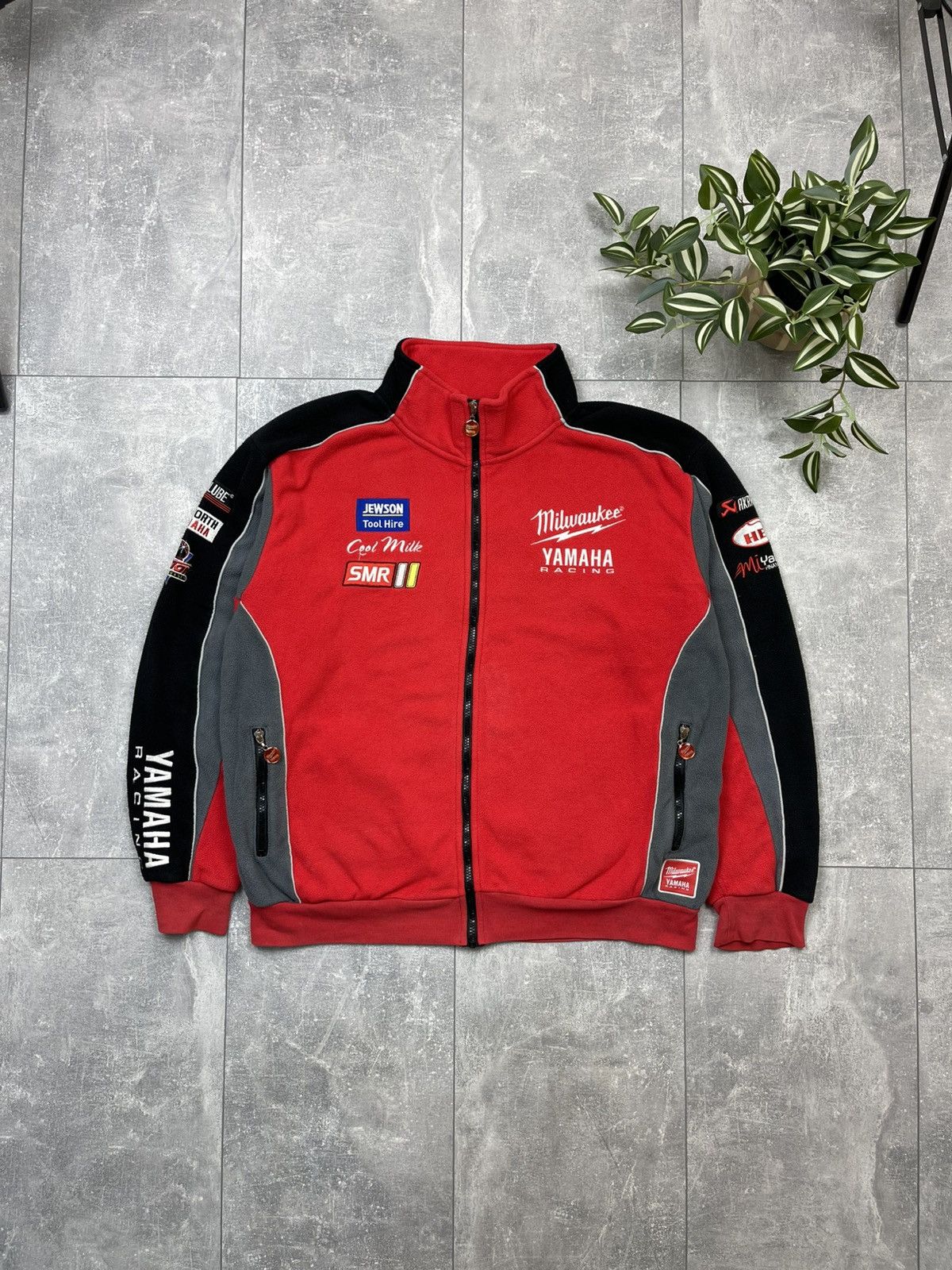 Racing × Vintage × Yamaha Vintage Yamaha Milwaukee Racing Fleece Sherpa ...