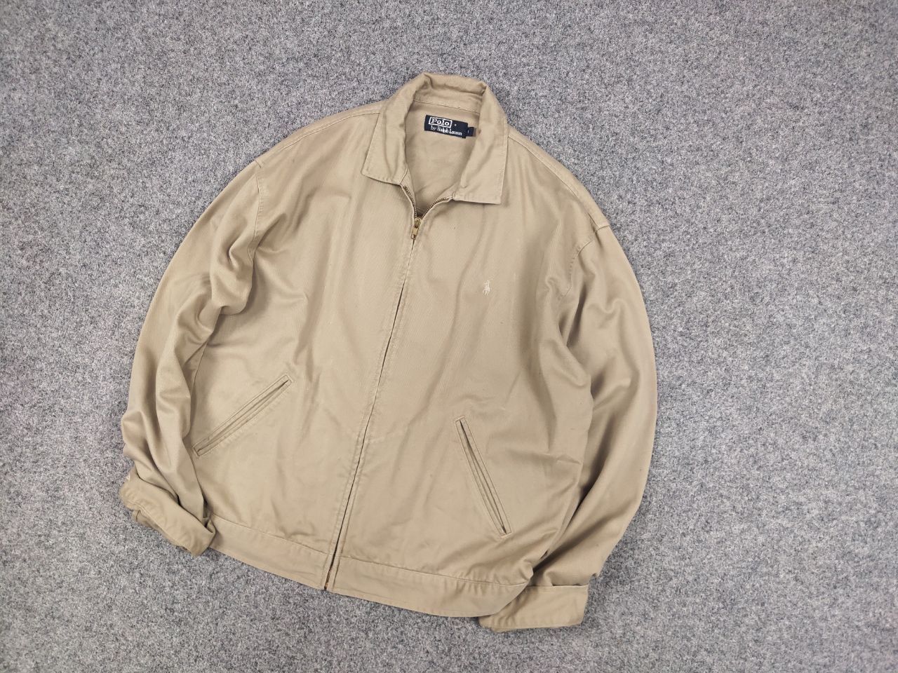 Polo Ralph Lauren × Streetwear × Vintage Vintage 90’s Polo Ralph Lauren Pony Oversized Beige ...