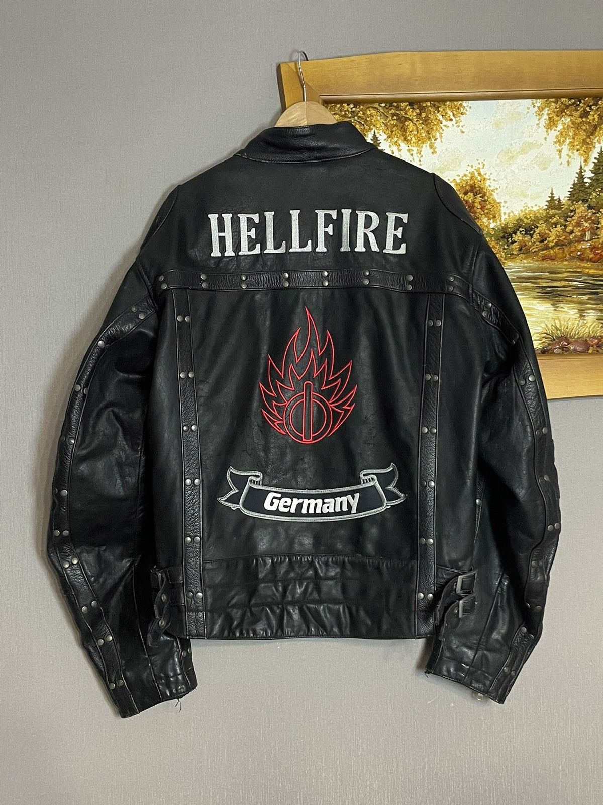 Archival Clothing × Leather Jacket × Streetwear 🔥 RARE HELLFIRE LEATHER ...