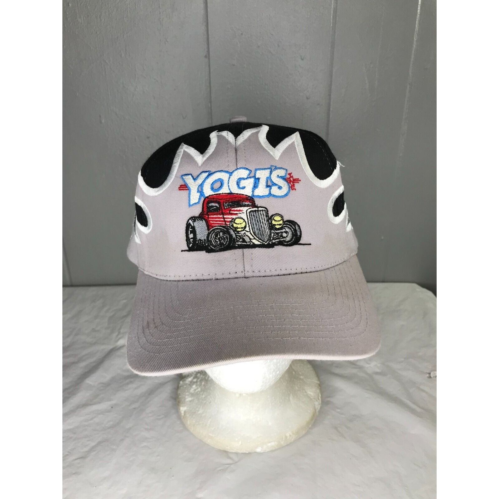 Hat × Vintage Vintage 90's Hot Rod Cars Flames Strapback hat cap | Grailed