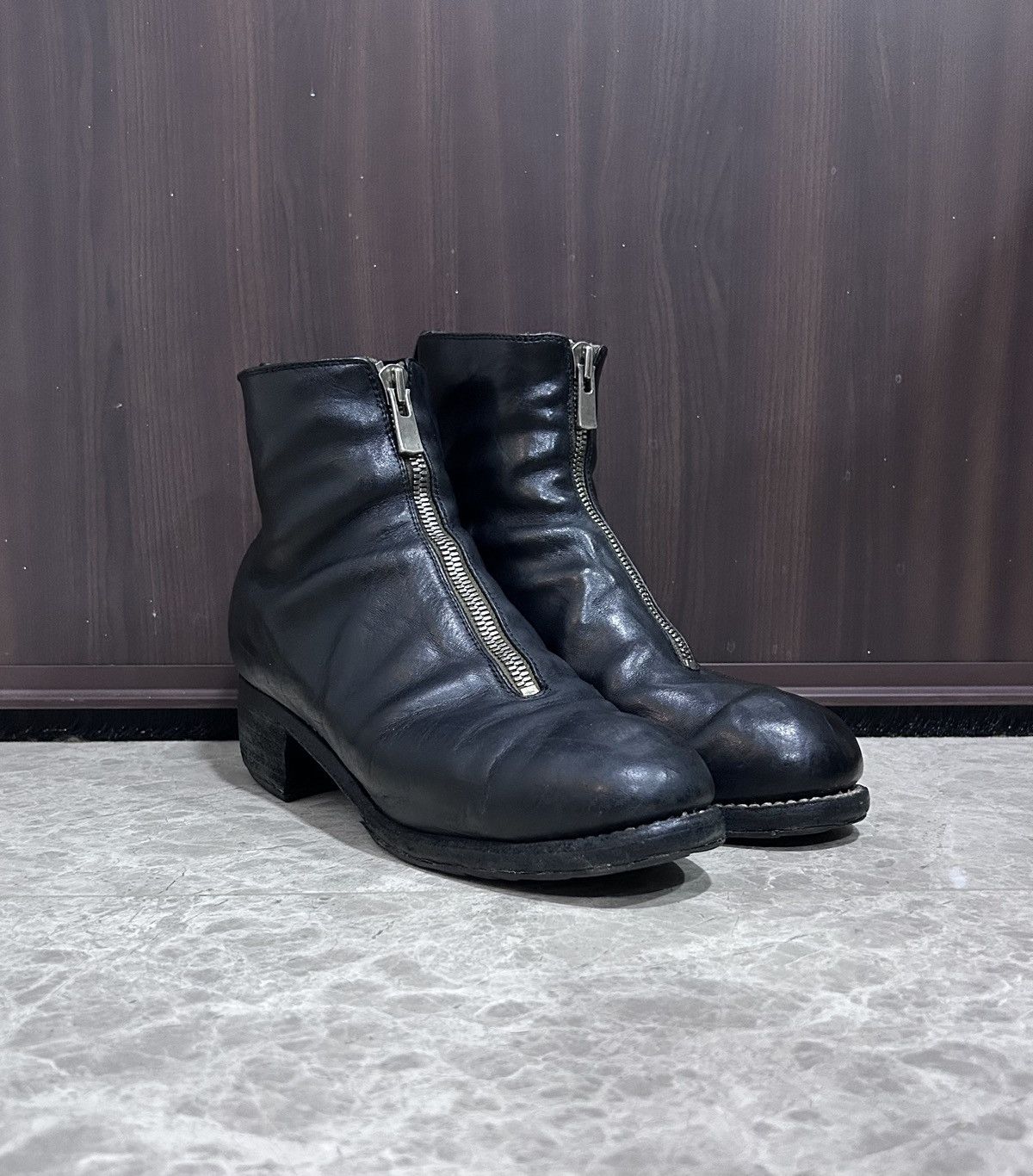 Guidi Guidi PL1 black horse leather front zip boots (sold) | Grailed