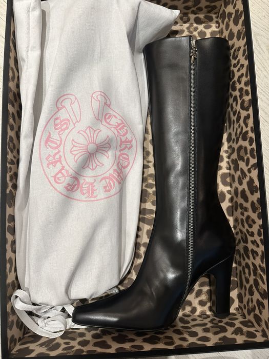Chrome Hearts Black Chrome Hearts Boots Sugar Jones | Grailed