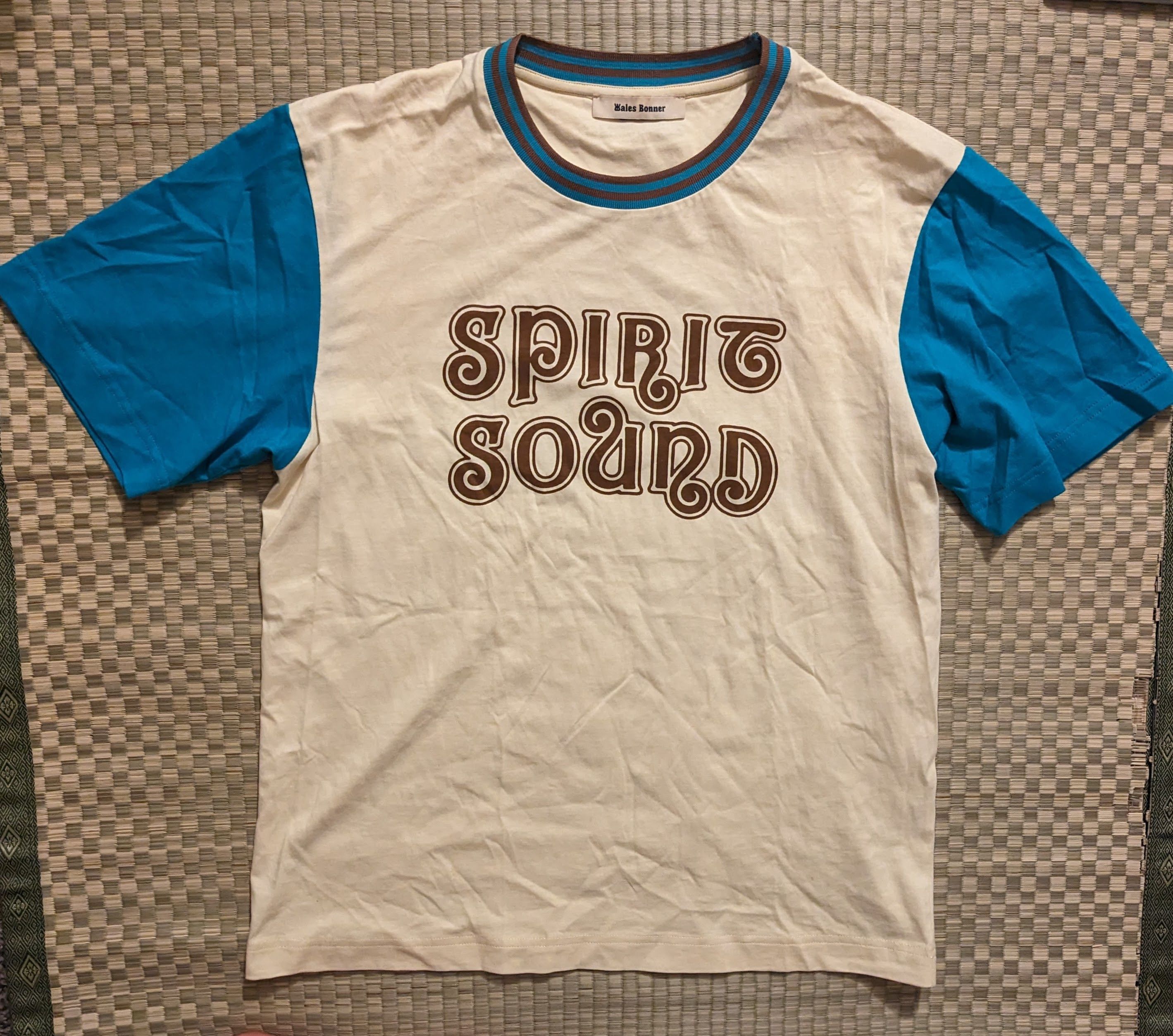 Wales Bonner Wales Bonner Archie Shirt "Spirit Sound" Made in Portugal ...