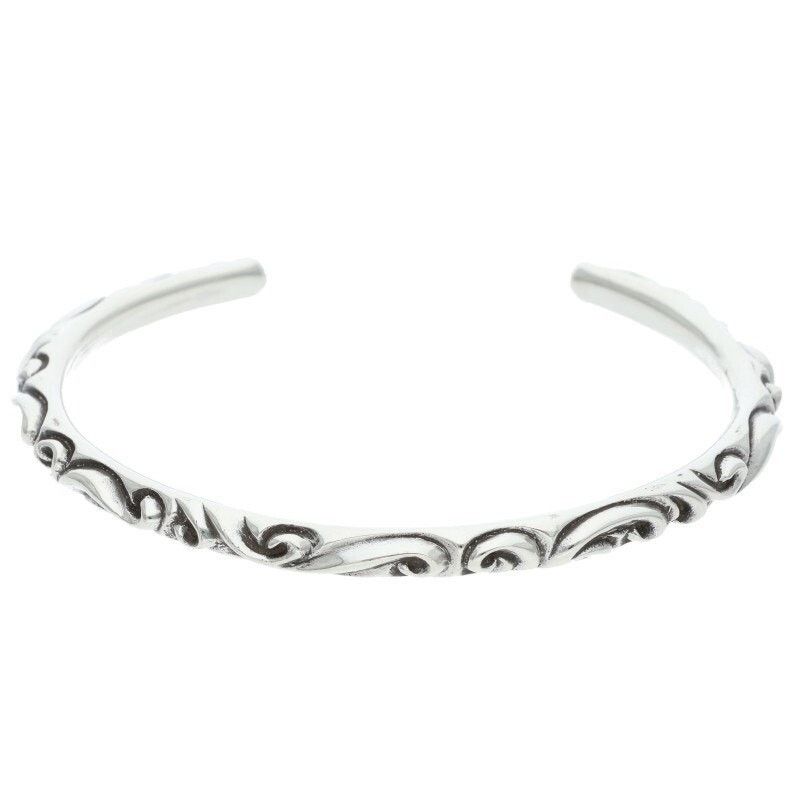 Chrome Hearts Chrome Hearts Silver Scroll Bangle Bracelet | Grailed