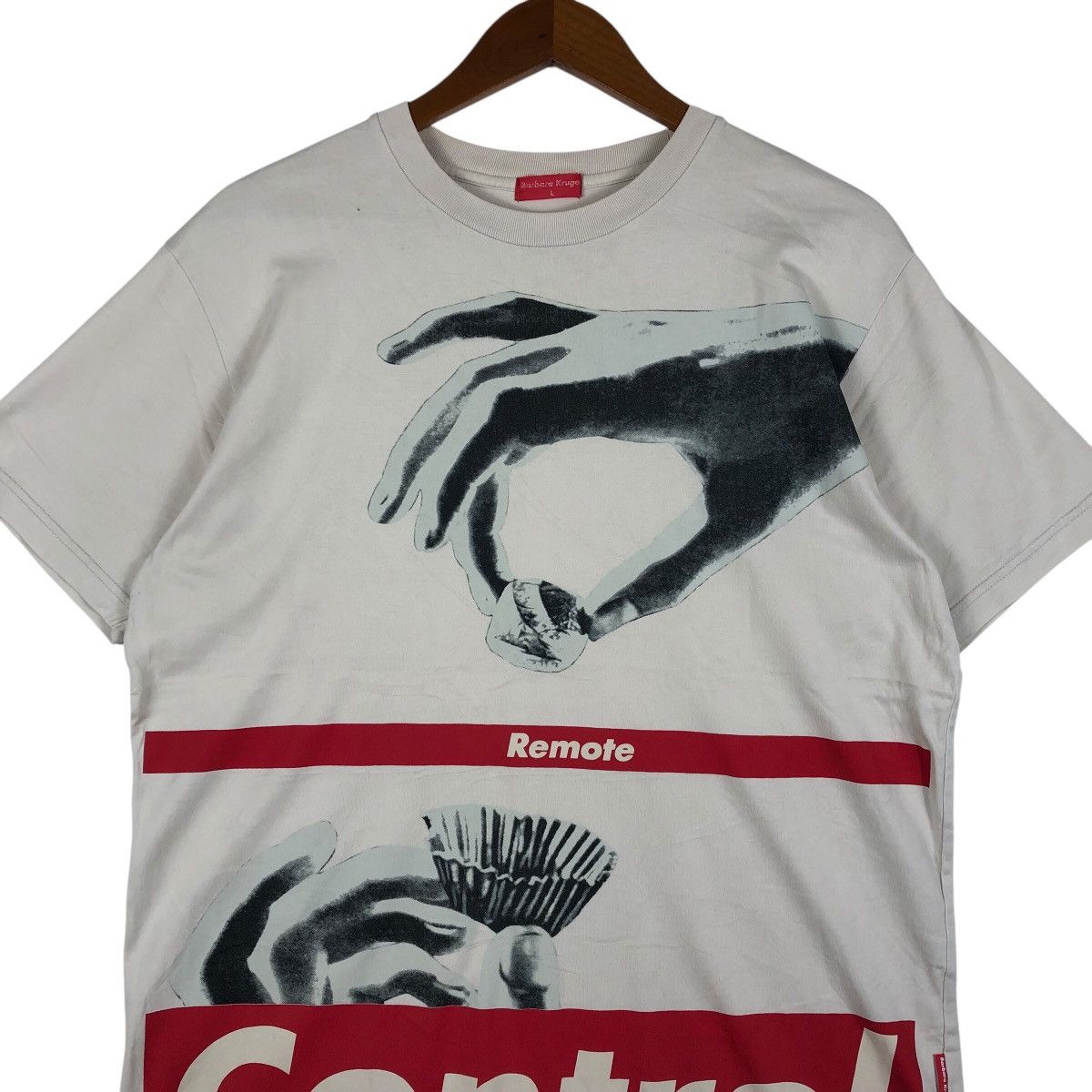 Barbara Kruger BARBARA KRUGER Remote Control Poster Print T-Shirt | Grailed