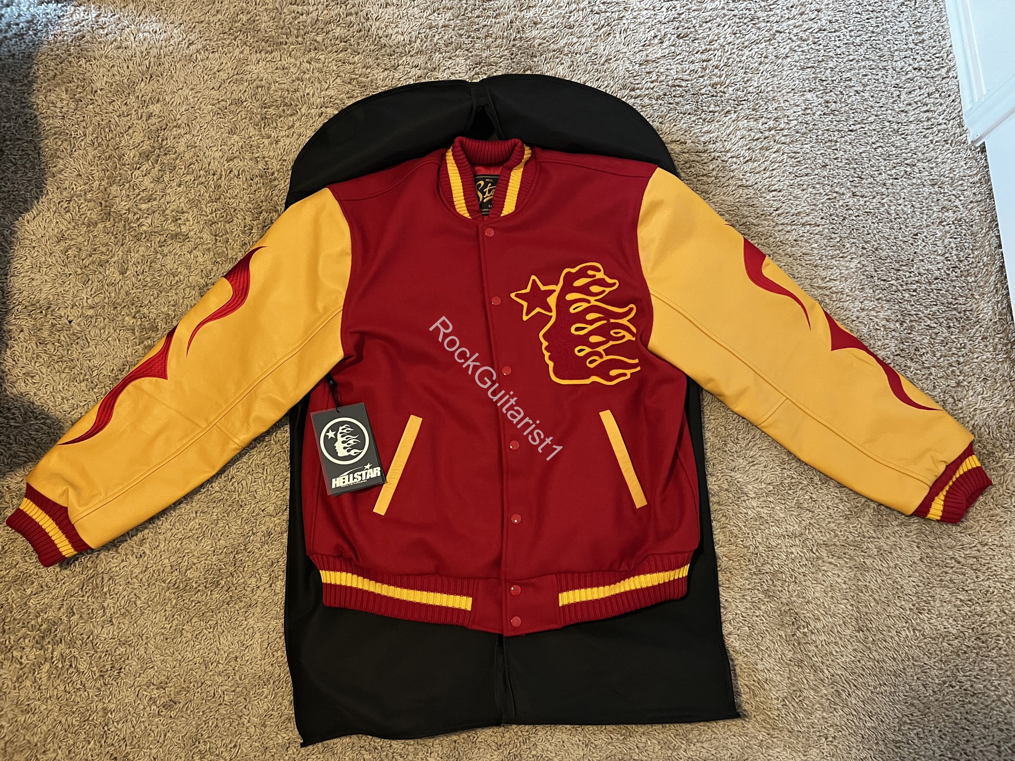 HELLSTAR Hellstar Records Werewolf Letterman Jacket | Grailed