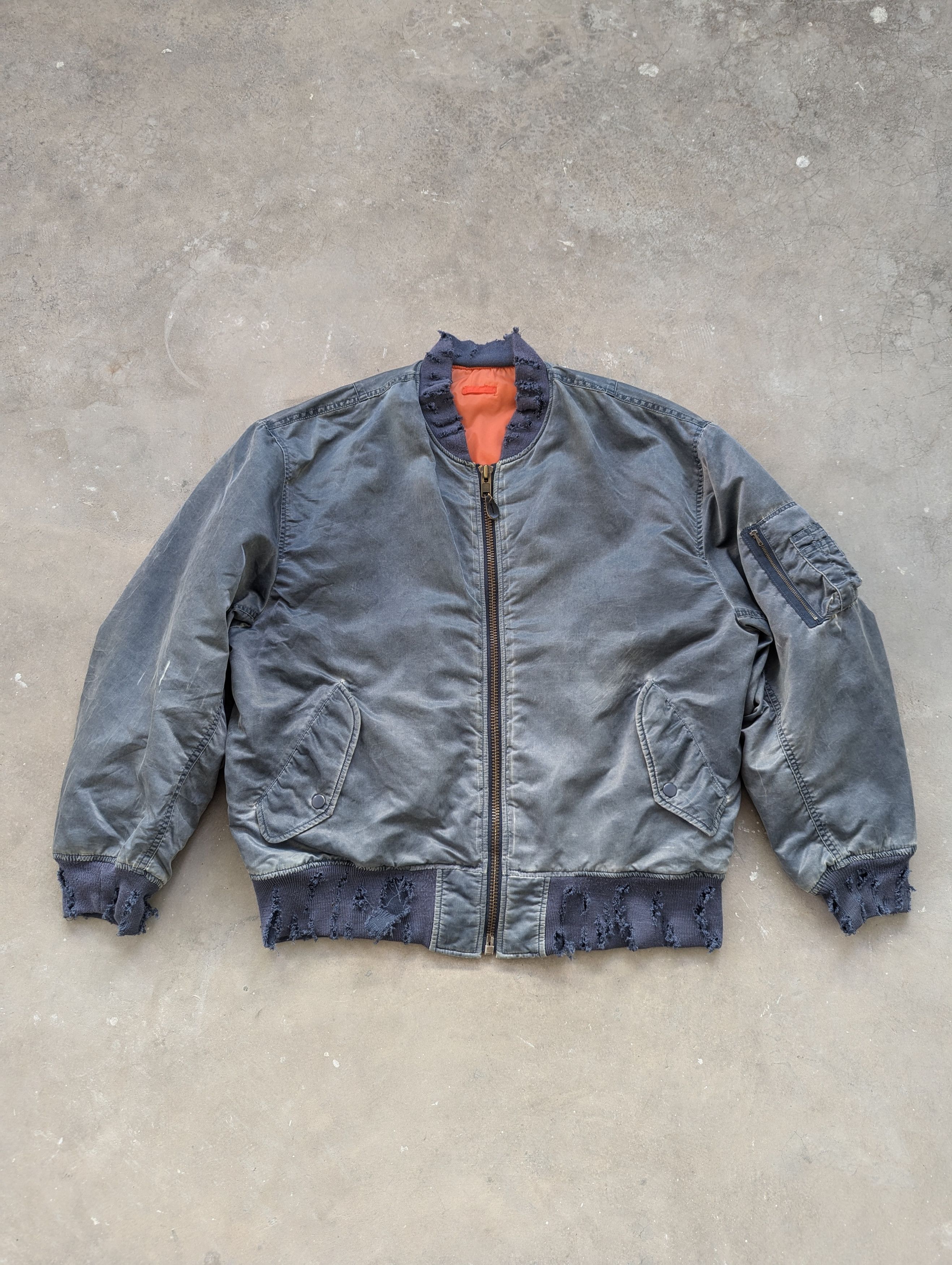 Vintage Vintage Ma 1 Bomber Jacket Sun Faded Trashed Distressed | Grailed