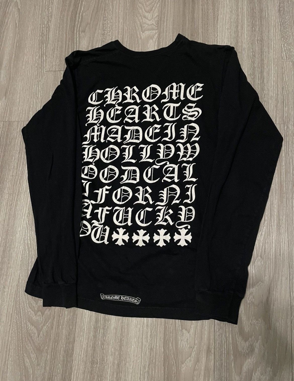 Chrome Hearts × Vintage Chrome hearts eye chart long sleeve tshirt ...