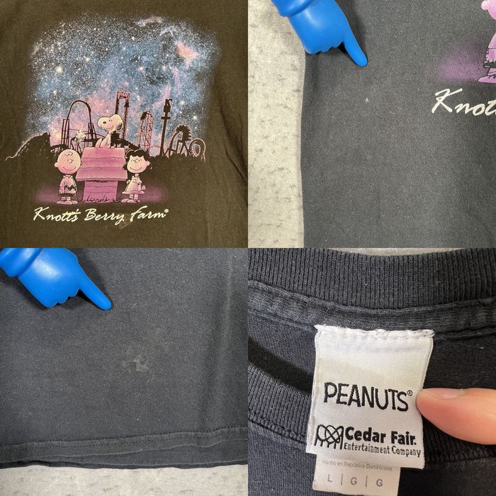 Peanuts *A1 Vintage Peanuts x Cedar Fair T Shirt Adult Large Black ...