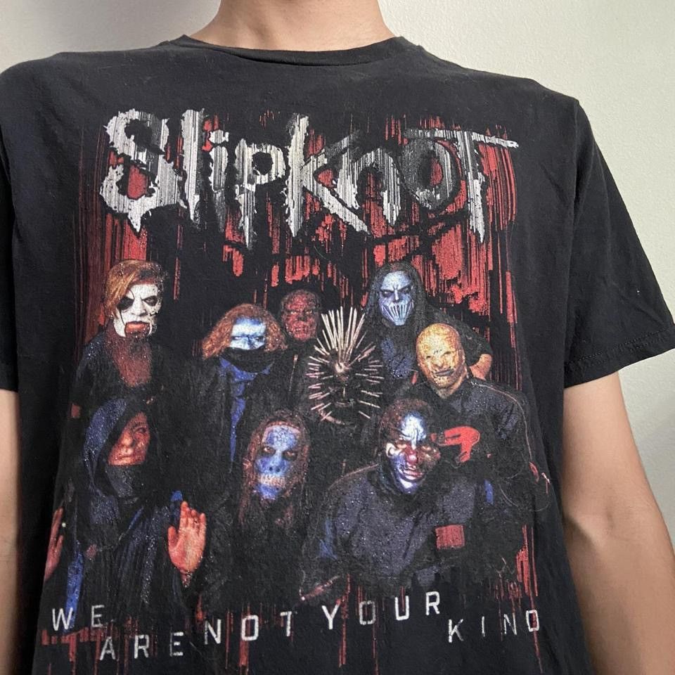 Vintage Vintage Slipknot Band Graphics Black Tee Shirt | Grailed