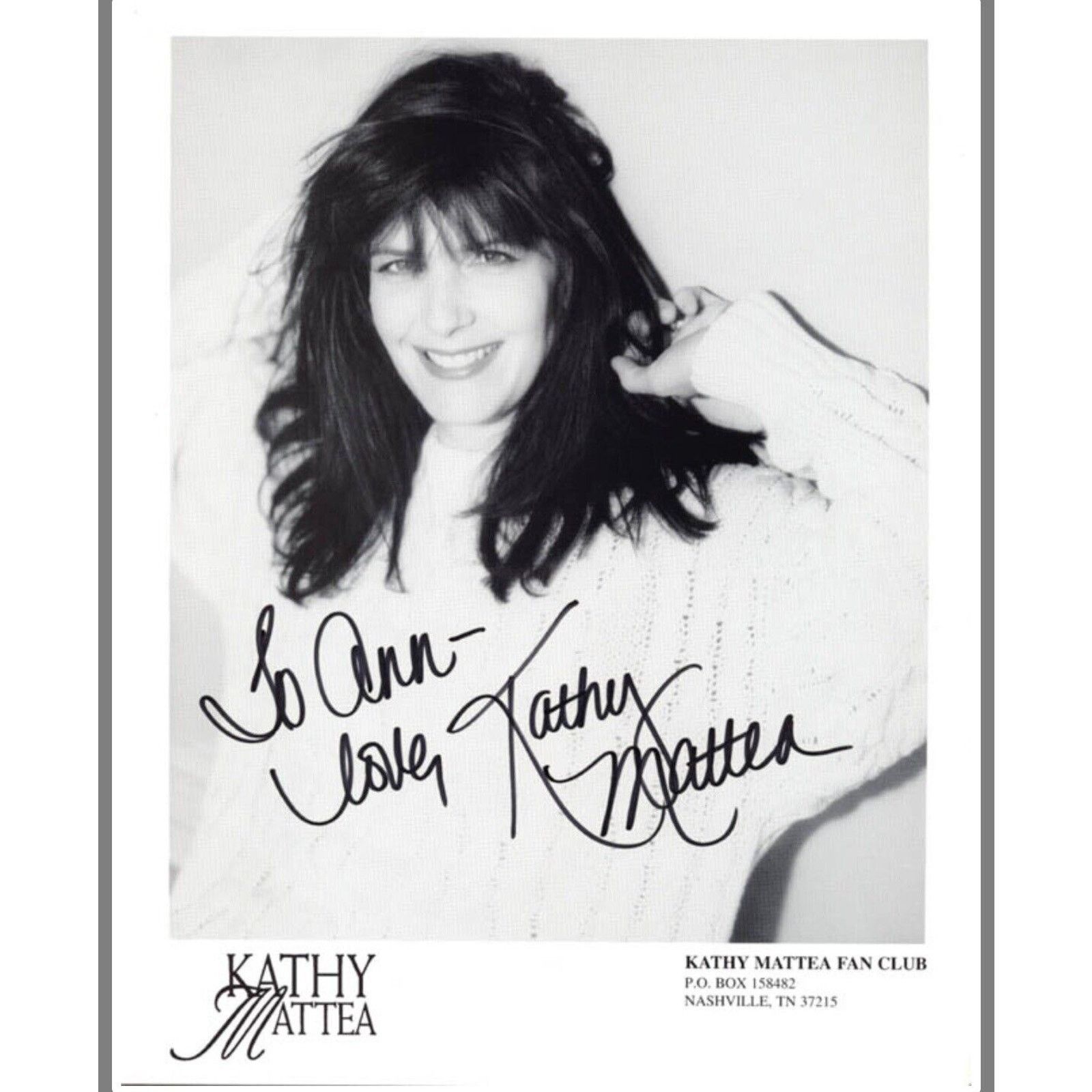 Other SIGNED KATHY MATTEA Vintage Baseball Hat Autograph RARE Read ...