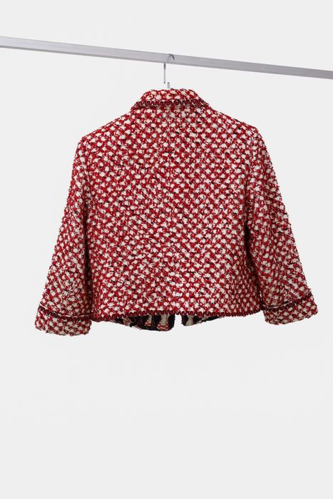 Escada Escada Red Tweed Jacket | Grailed