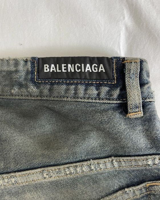Balenciaga Balenciaga ripped denim | Grailed