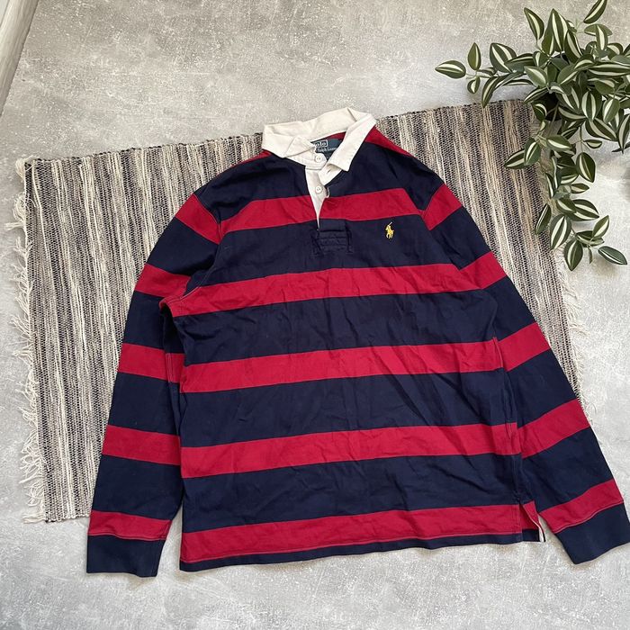 Polo Ralph Lauren Polo Ralph Lauren rugby y2k striped 90s rrl prl old money | Grailed