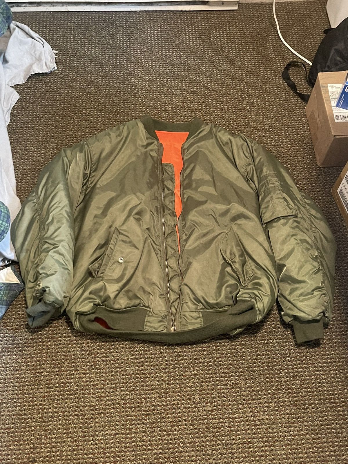 Military Vintage PJ Mark Reversible Bomber Jacket | Grailed