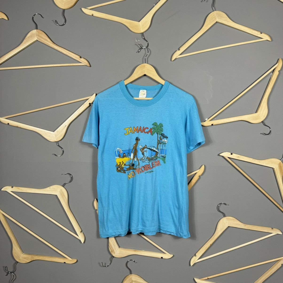 Art × Vintage Vintage 80s Jamaica No Problem T-shirt | Grailed