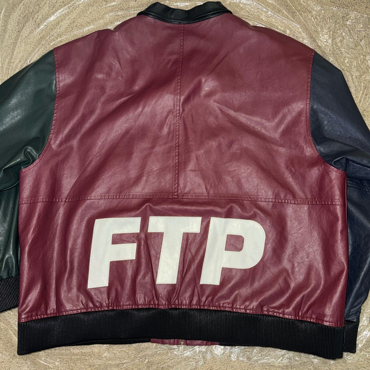 Fuck The Population FTP Leather F Logo Jacket (Vegan/Faux) | Grailed