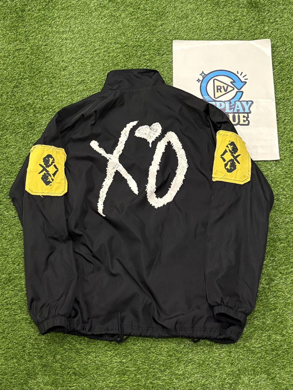 XO RARE XO WEEKND SLEEVE PATCHES COACH JACKET | Grailed