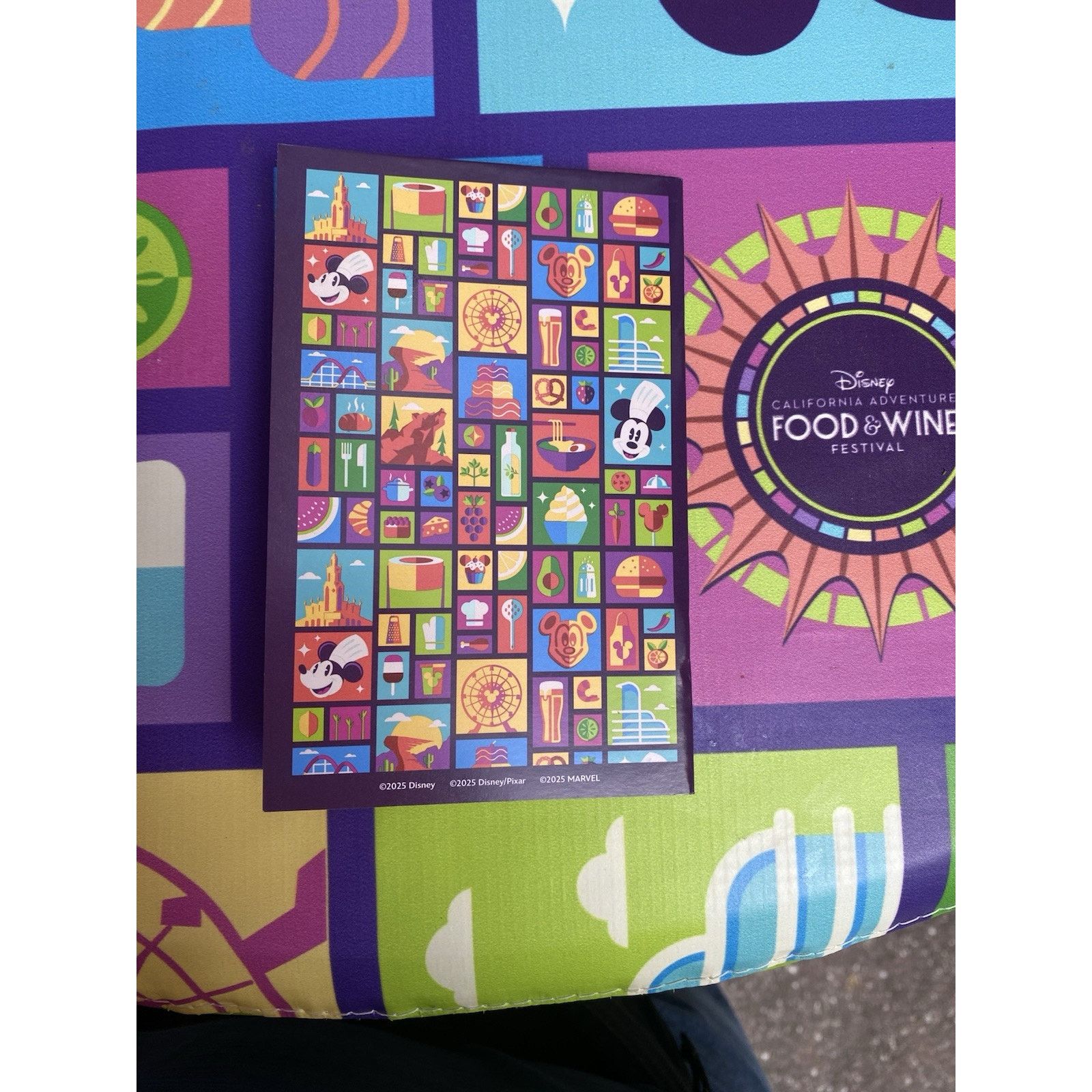 Disney Disneyland Park DCA Adventure Disney Map Guidemap Food Wine ...