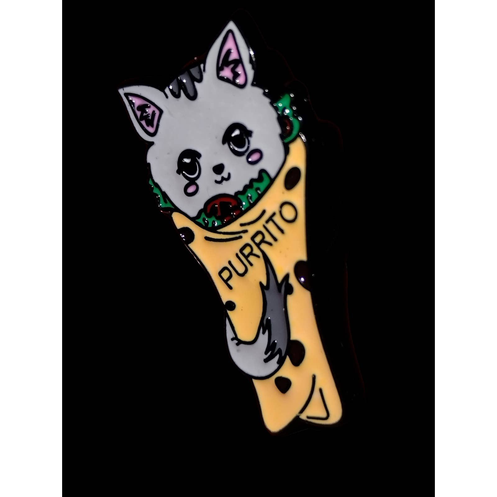 Vintage Adorable and cute is this little kitty purrito brooch | Grailed
