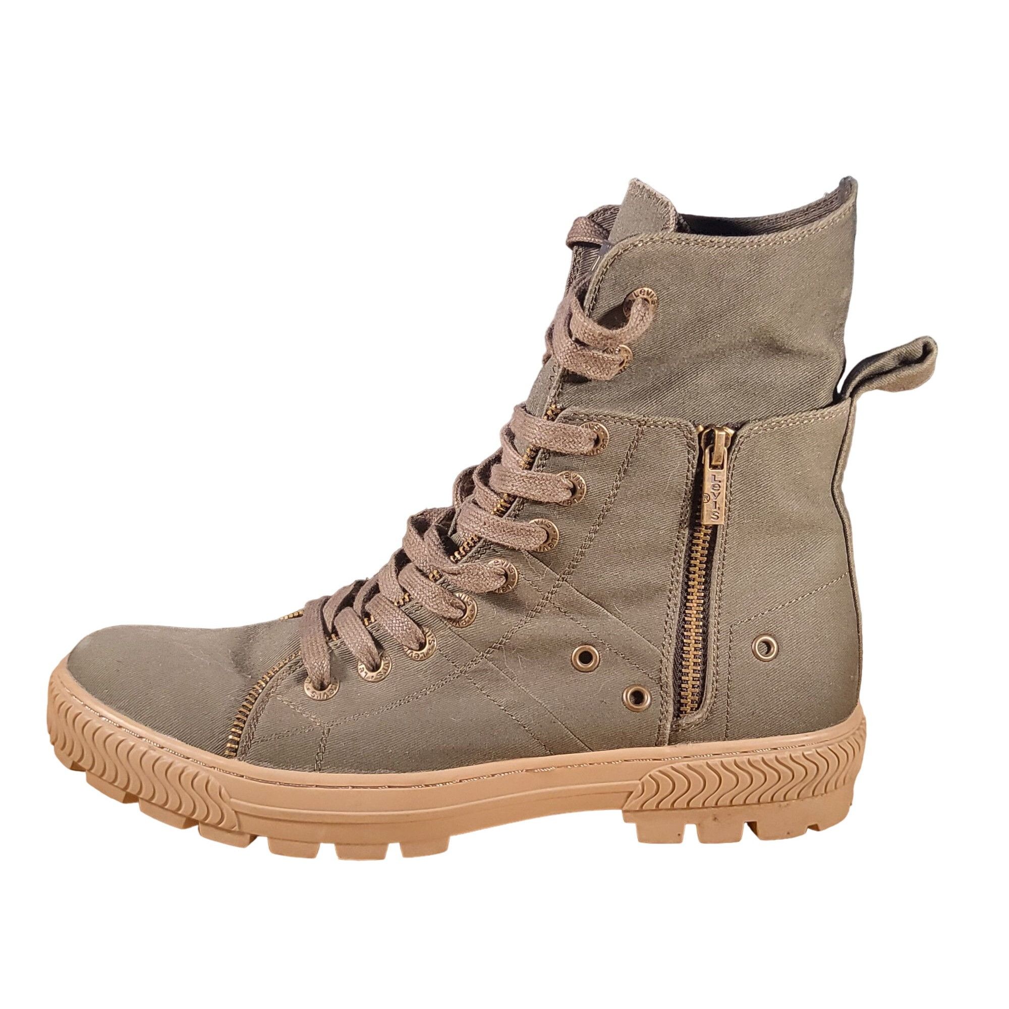 Levi's Levi's Strauss Sahara Combat Boots Men Sz 10 Zipper Lace Up ...