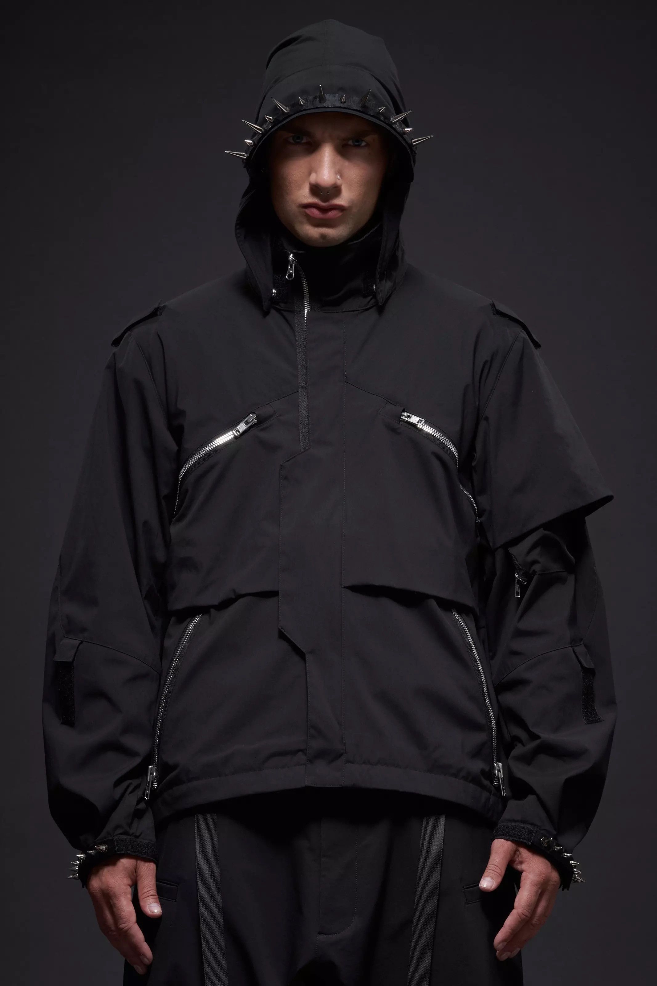 Acronym Acronym J1WB-E Encapsulated Nylon Interops Jacket Black L | Grailed