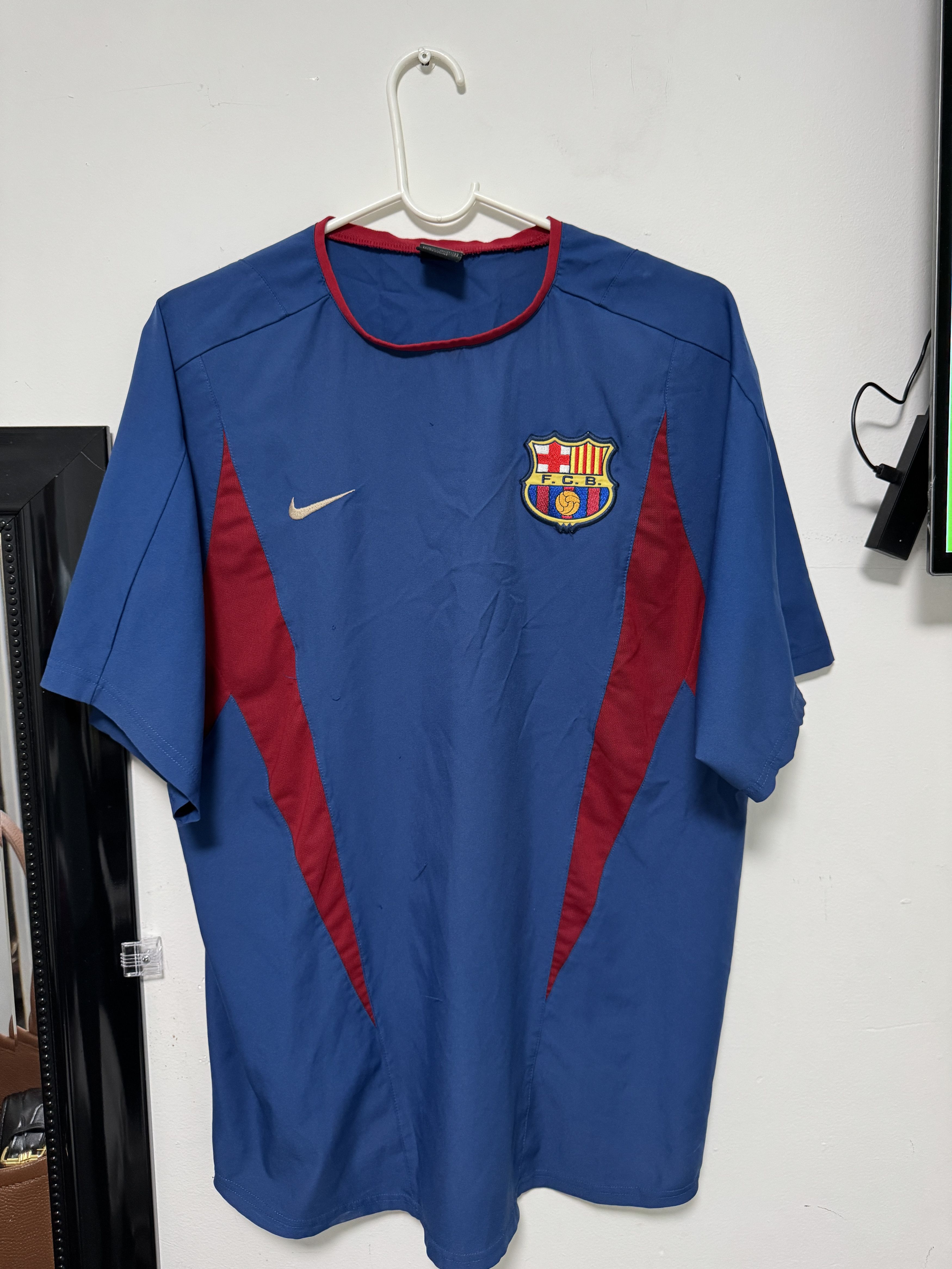 Nike FC BARCELONA 2004-05 TRAINING SOCCER JERSEY FOOTBALL KIT | Grailed