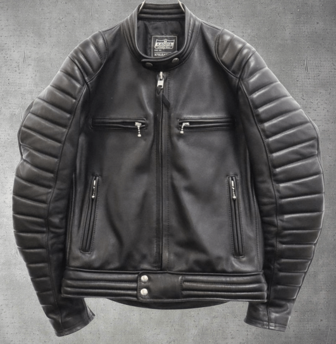 Kadoya Kadoya Battlesuit Black Leather Biker Jacket | Grailed