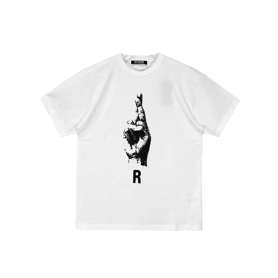 Raf Simons Raf Simons Hand Sign Print T-shirt | Grailed