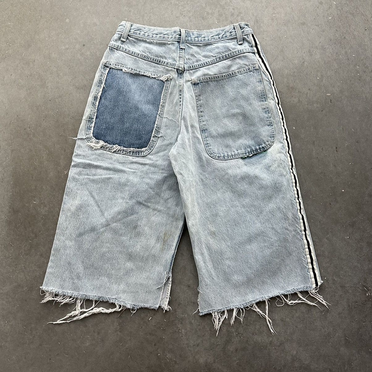Vintage Crazy Vintage Y2K JNCO Style Jorts Skater Cyber Faded Denim ...