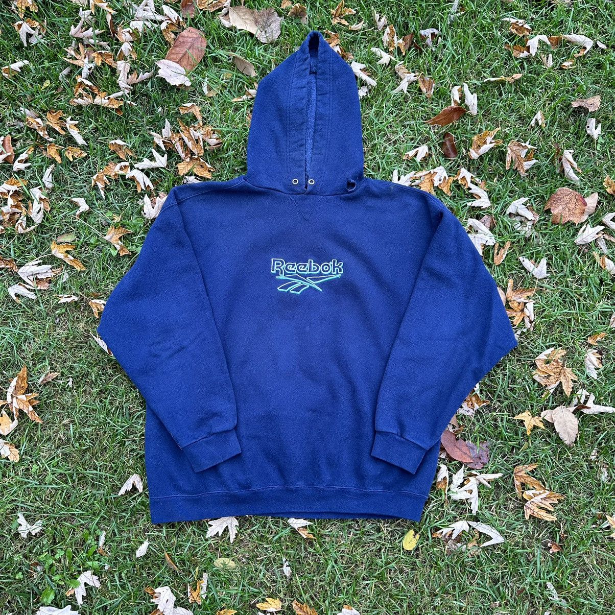 Vintage Crazy Vintage Reebok Faded Distressed Boxy Essential Hoodie ...