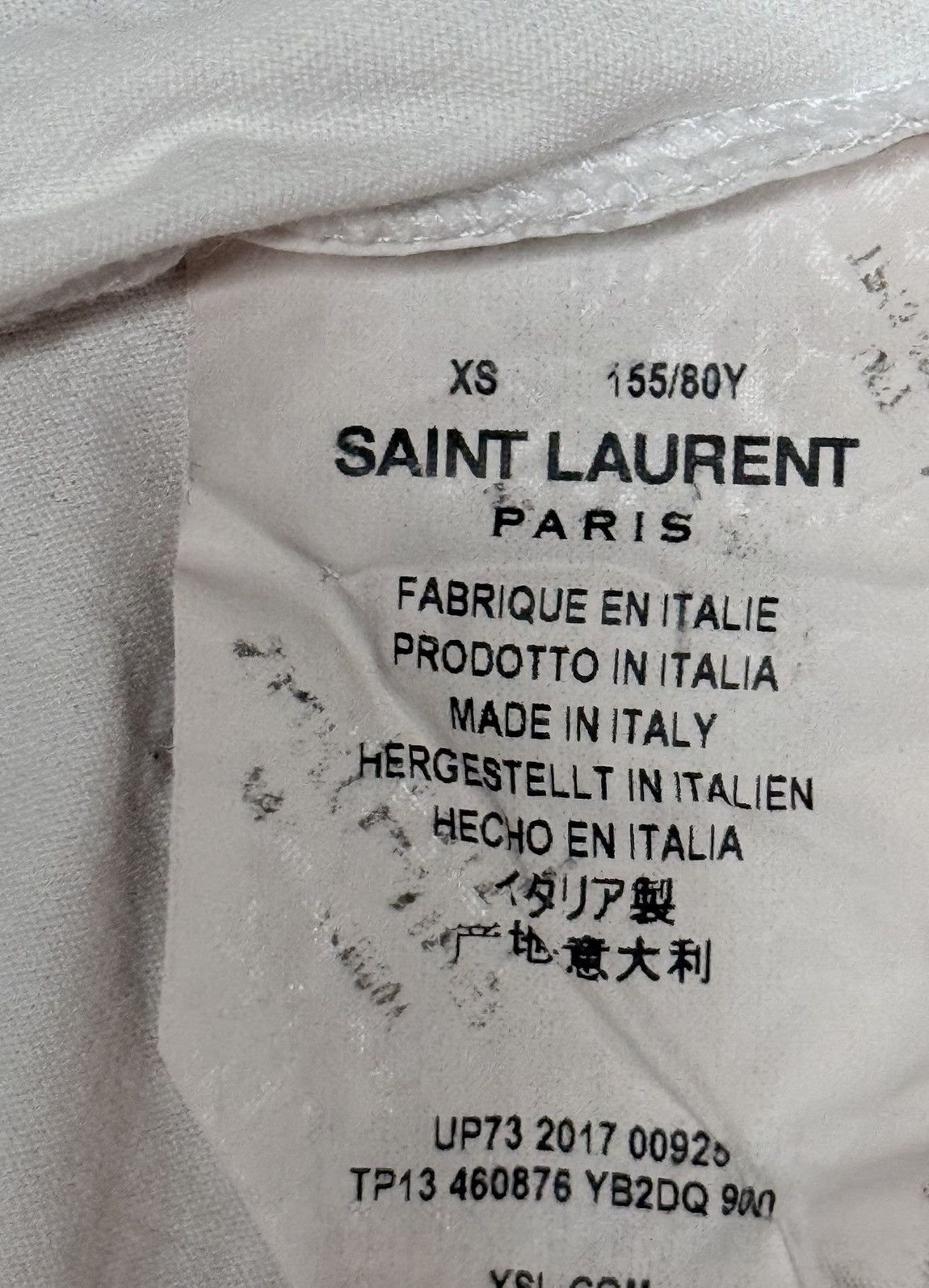 Saint Laurent Paris Saint Laurent SS17 Logo Tee Hedi Slimane | Grailed