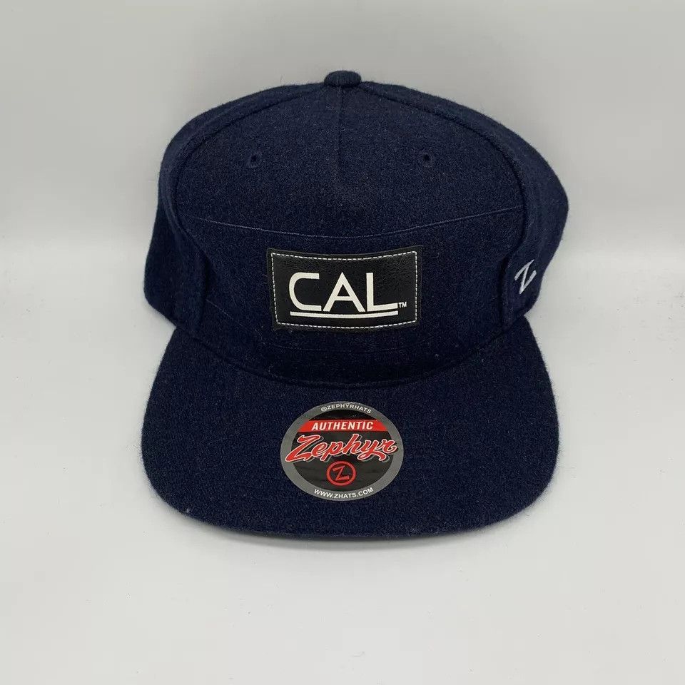 Zephyr Cal California Navy Blue Zephyr Hat Strapback Cap Wool | Grailed