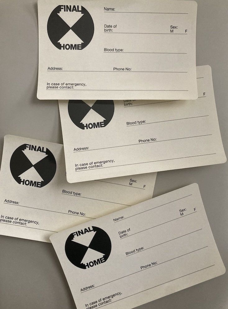 Final Home × Vintage 80s Final Home ID sticker | Grailed